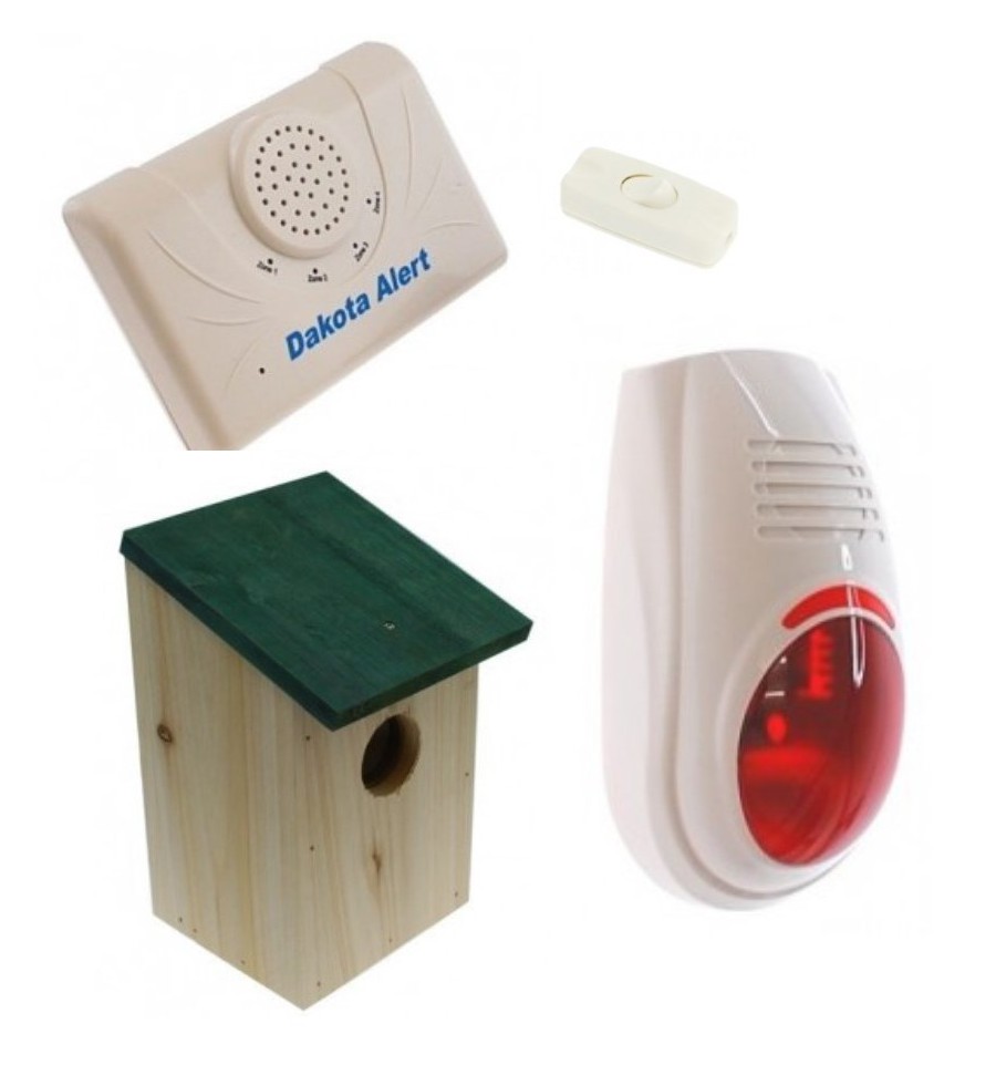 Dakota DCMA Driveway Alarm Wireless Siren Kit|Wooden Bird-box|