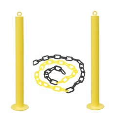 Security-Parking Posts & Bollards with Chain | - Ultra Secure Direct