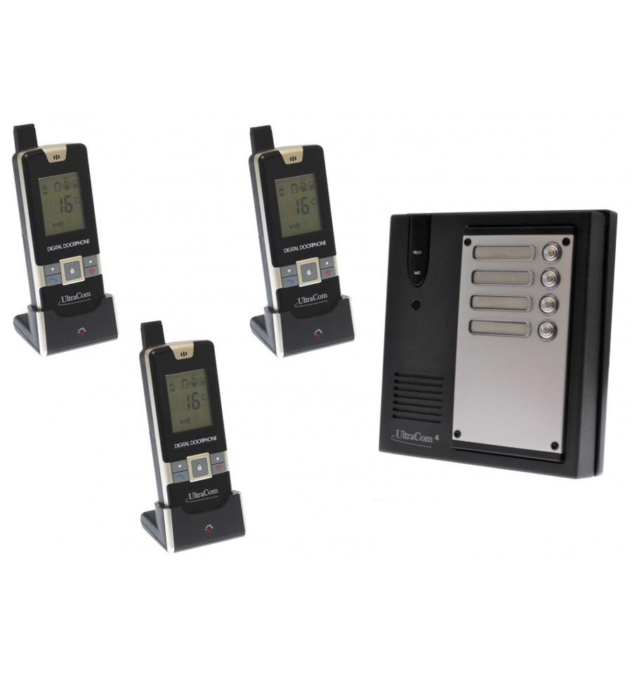 3 x Property UltraCom4 Wireless Intercom 3 x Property UltraCom4 Wireless Intercom