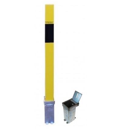 Removable Security Post with 2 x Ground Bases & Universal Tool