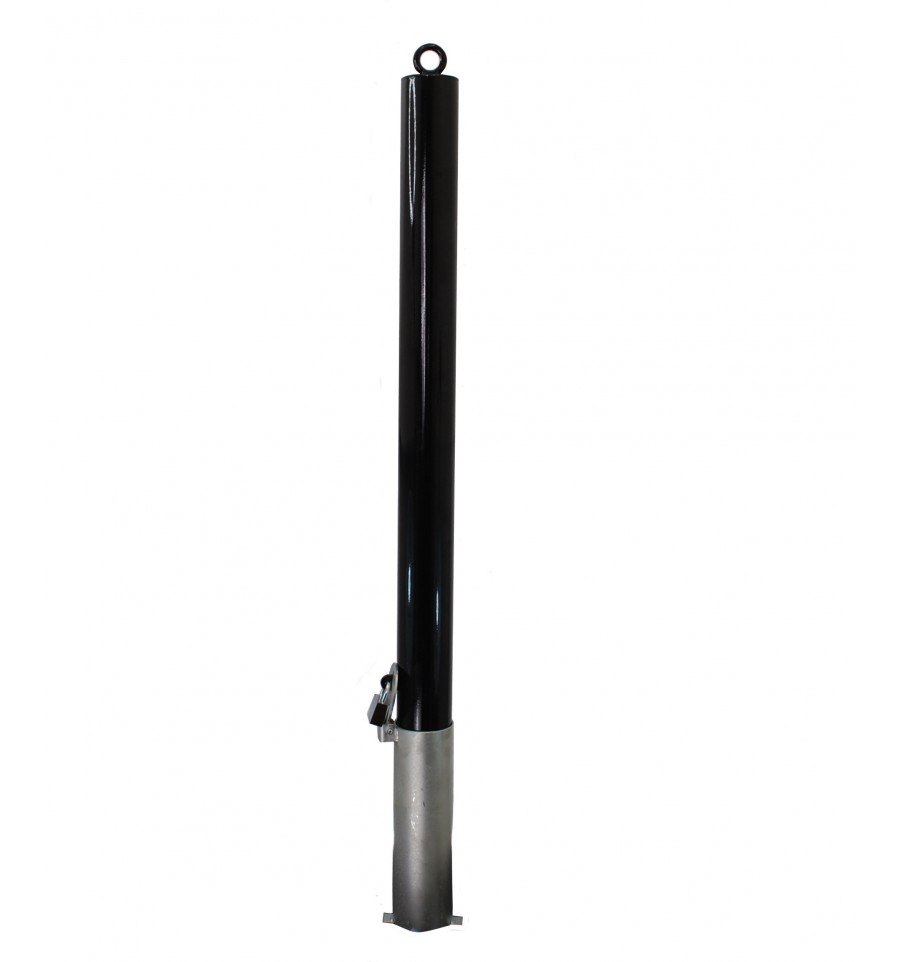 76 mm Removable Black Security Post with Chain Eyelet