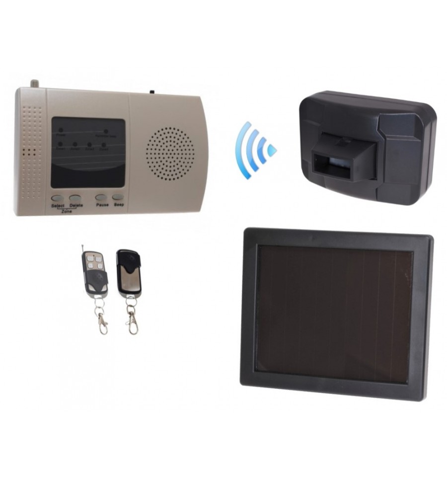 Long Range 900 metre Wireless Solar Powered Driveway Alarm