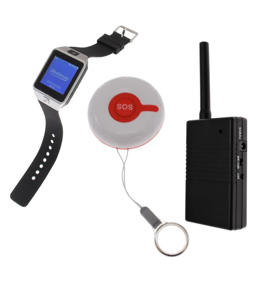 SOS Alert Watch System 7 with Signal Repeater