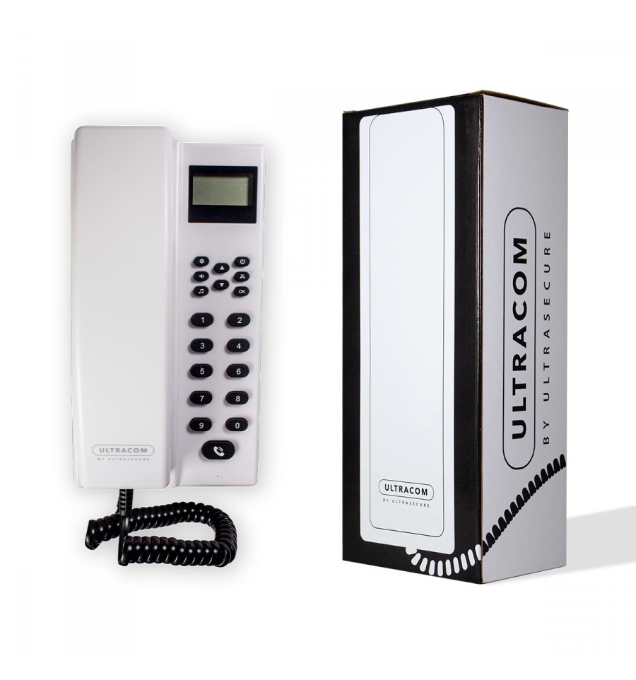 8 Room White Indoor Wireless Intercom with Hands Free Option