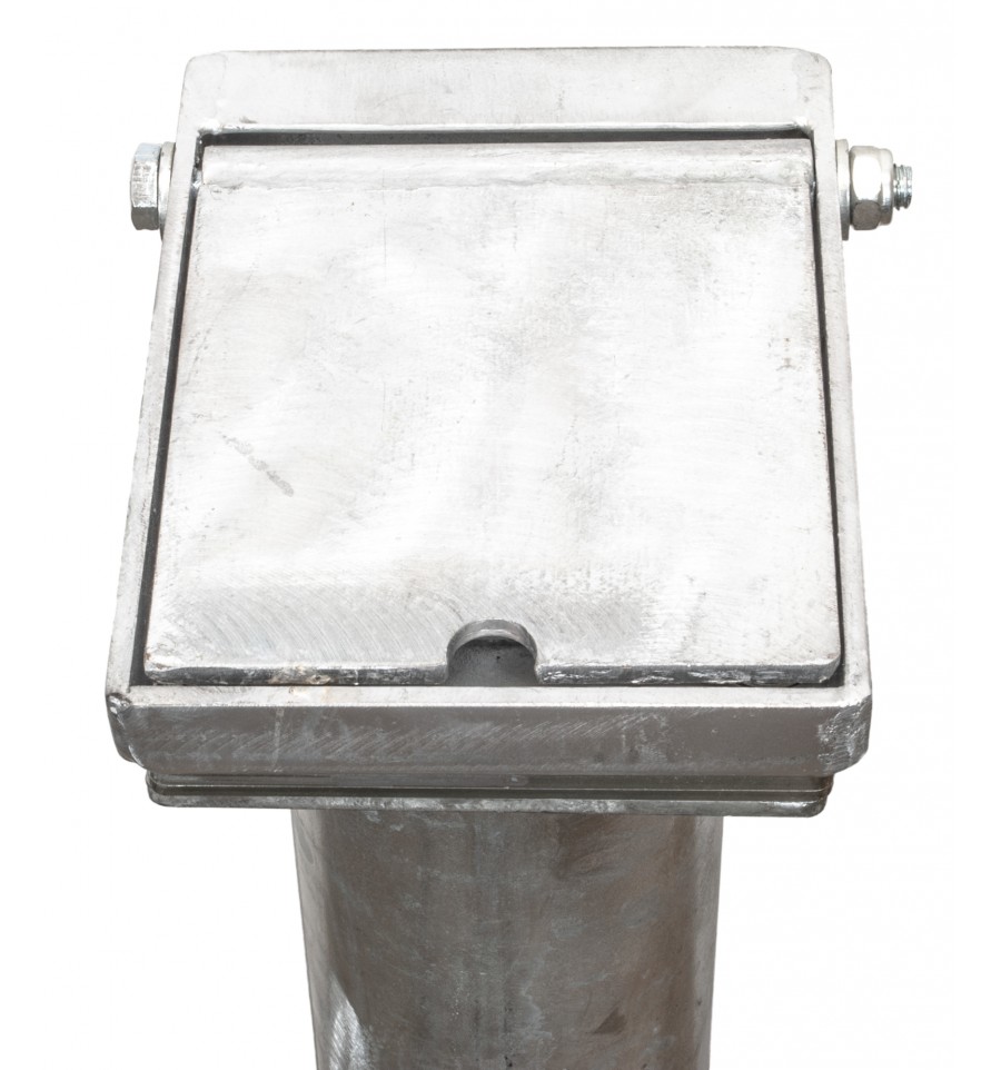 No Parking RB-200B Retractable Telescopic Security Bollard & Post.