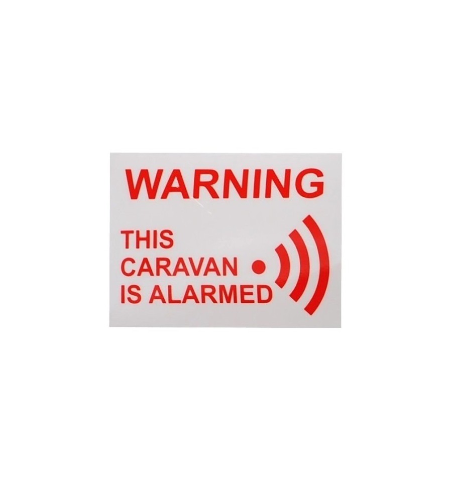 This Caravan Is Alarmed Stickersecurity Warning Window Sticker 